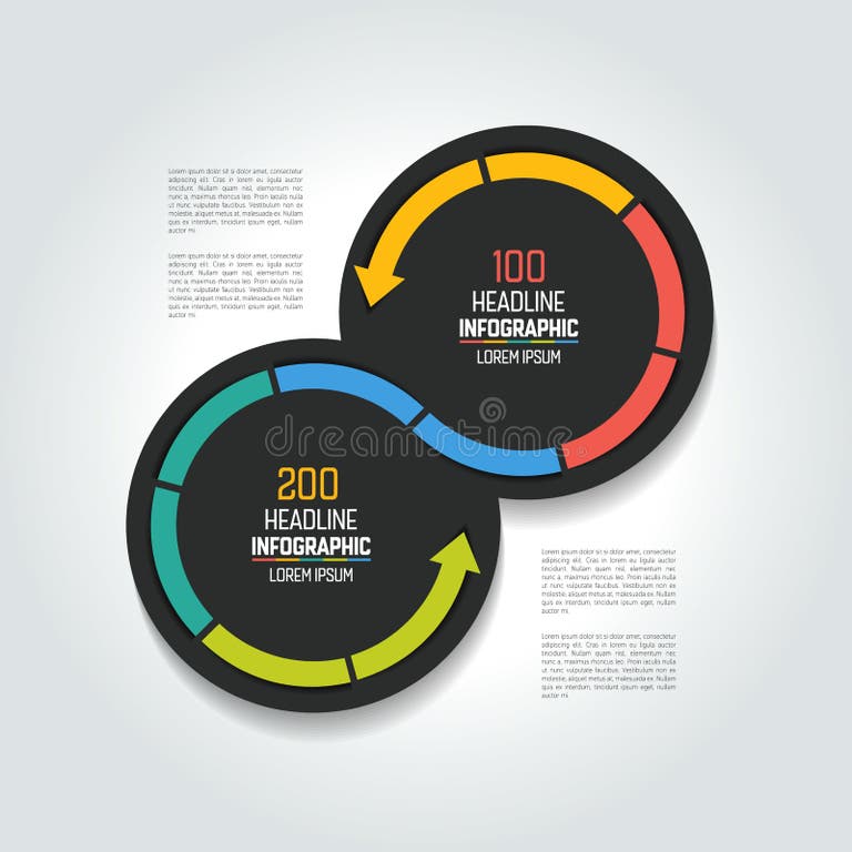 Two Connected Arrow Circles Stock Illustrations – 48 Two Connected ...