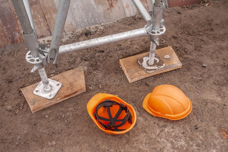 Two construction helmets stock photo. Image of powerful - 252911094