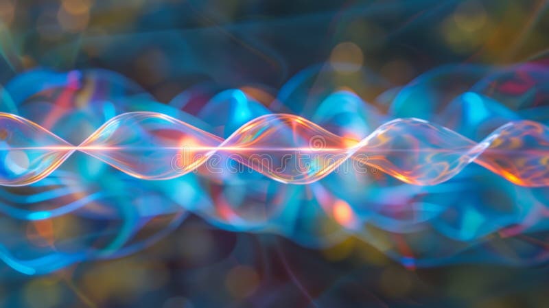 Two Contrasting Beams of Light Intersect Reflecting the Opposing ...