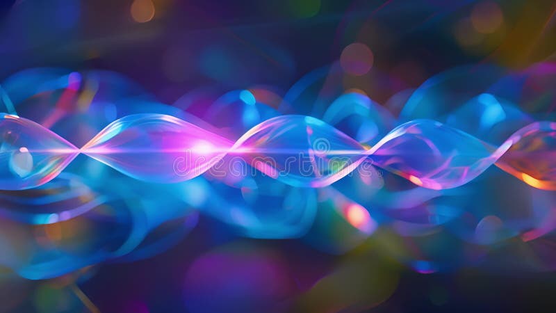 Two Contrasting Beams of Light Intersect Reflecting the Opposing ...