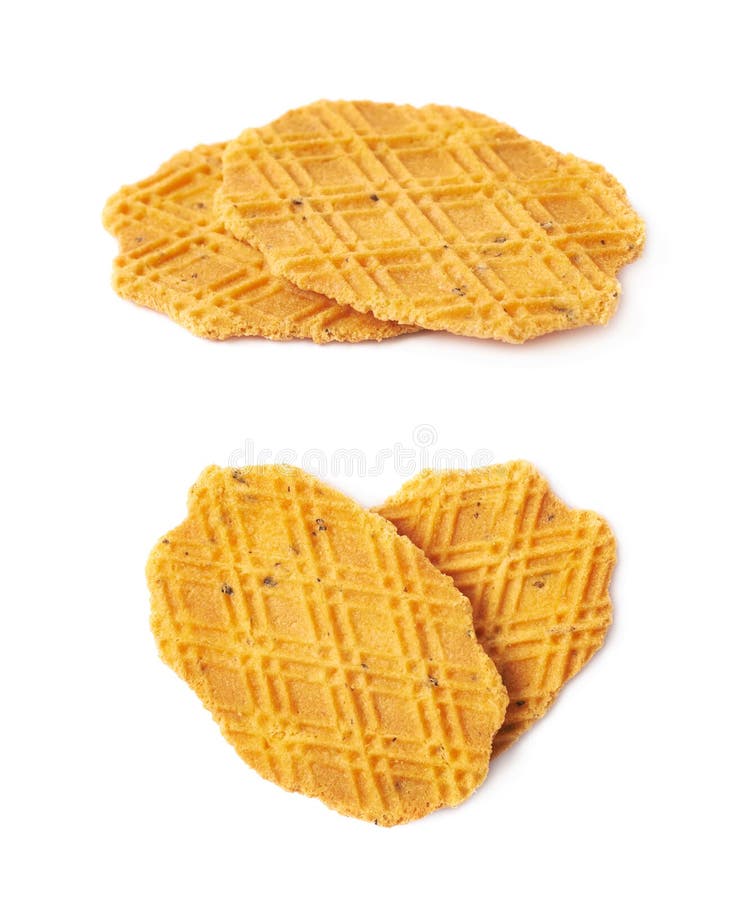 Two Cookie Composition Isolated Stock Photo - Image of biscuits, group ...