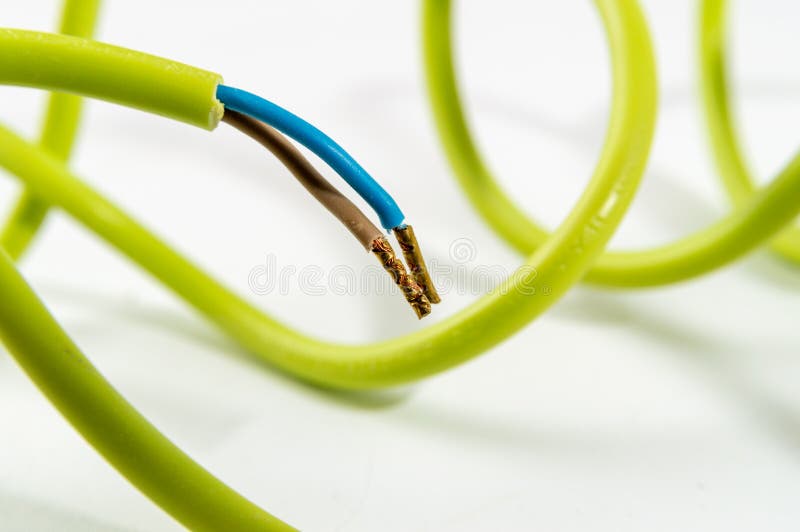 Two-core cable for wiring stock photo. Image of power - 242015538