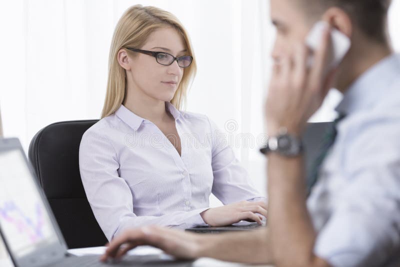 Two corporate people stock image. Image of businesswoman - 55249367