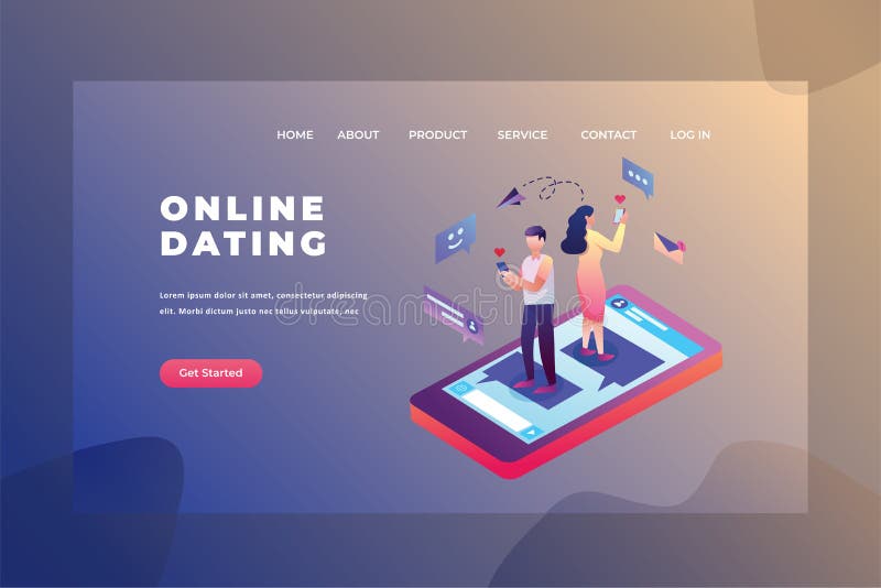 Two Couples Looking for a Date - Love & Relationship Web Page Header ...