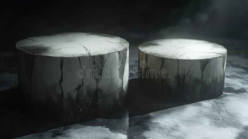 Two Cracked Cylindrical Objects on a Textured Surface, Illuminated by ...
