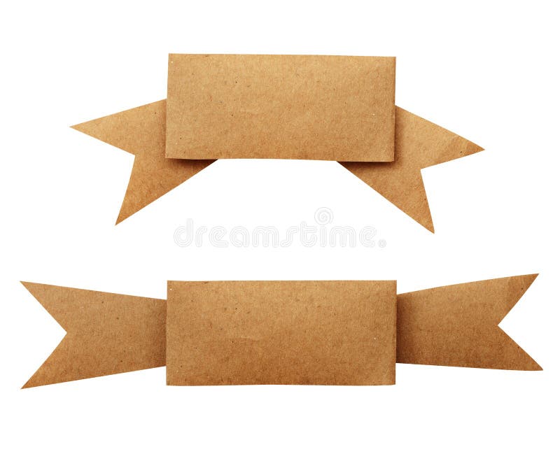 Two craft paper ribbon stock photo. Image of shop, copy - 65411410