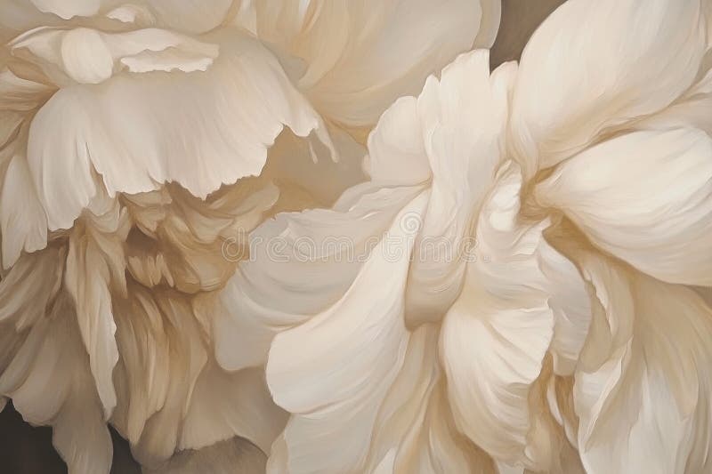 Two Cream-colored Flower Wall Art Pieces are Set Against a Mottled ...