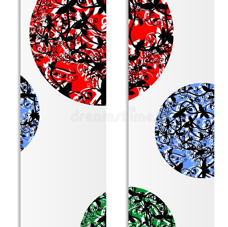 Two creative banners stock vector. Illustration of styling - 20874348