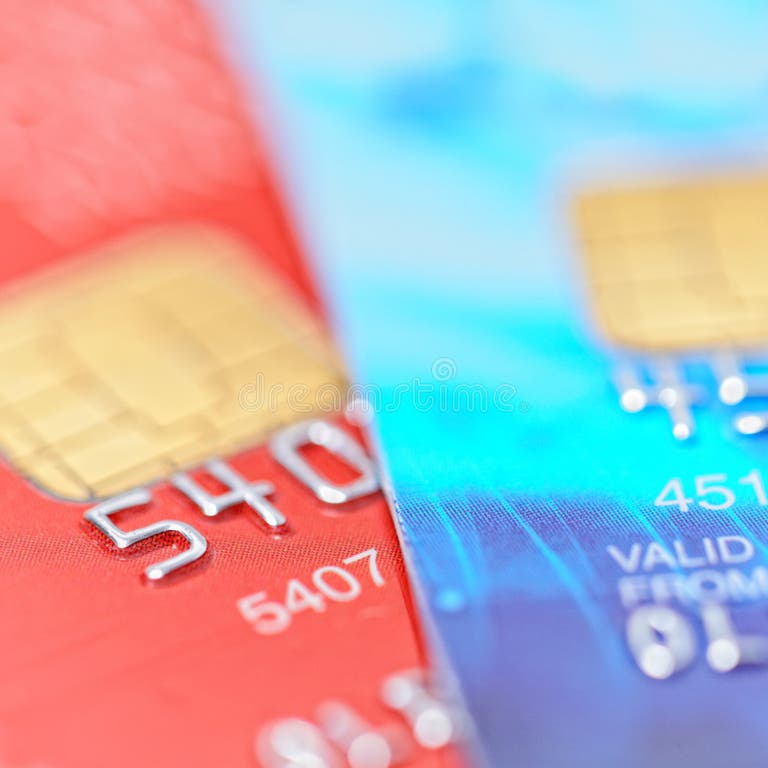 Two credit cards stock photo. Image of electronic, macro - 18386944