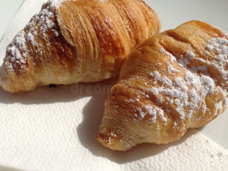 Two croissants stock photo. Image of postre, pasteleria - 40700294