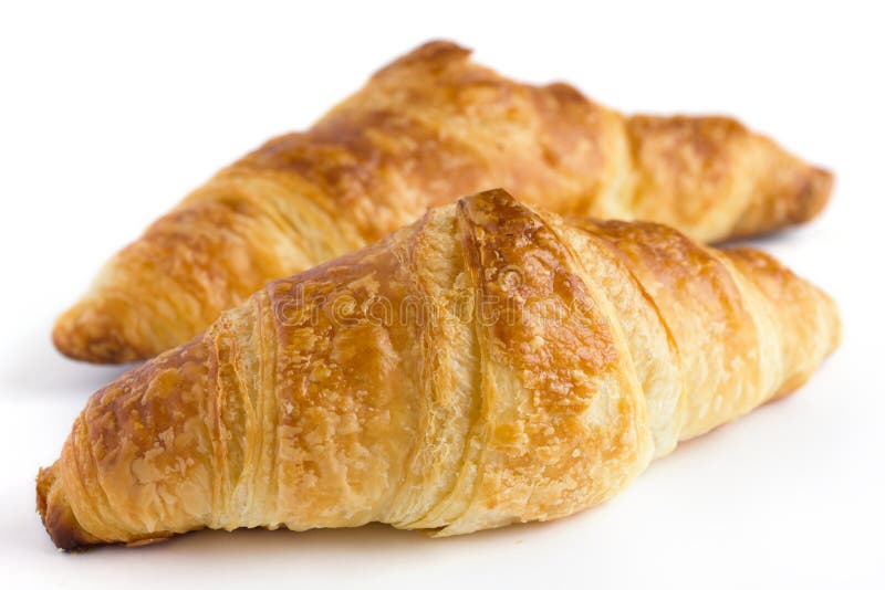 Two croissants stock photo. Image of pastry, breakfast - 42381178
