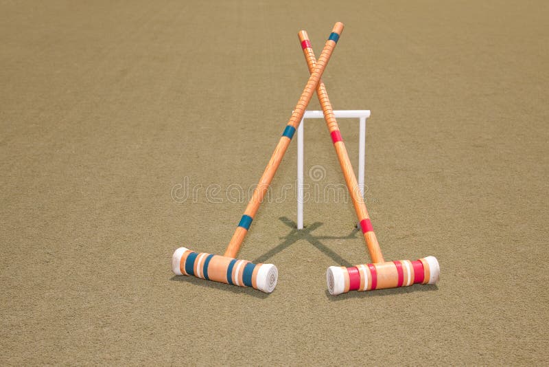 Four Mini Golf Putters and Balls Stock Photo - Image of family, sport ...
