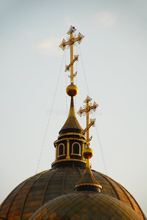 Two cross stock image. Image of architecture, cultus - 12780095