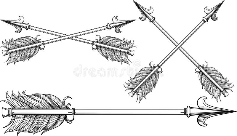 Two Crossed American M16 Assault Rifles and Russian Kalashnikov Assault ...