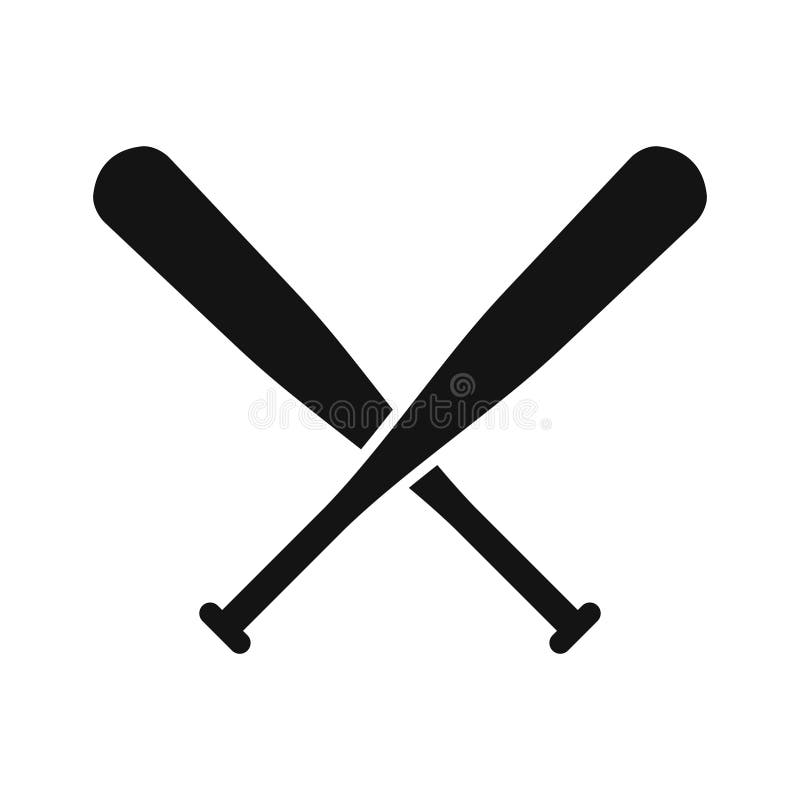 Baseball Bats Crossed Stock Illustrations – 711 Baseball Bats Crossed ...