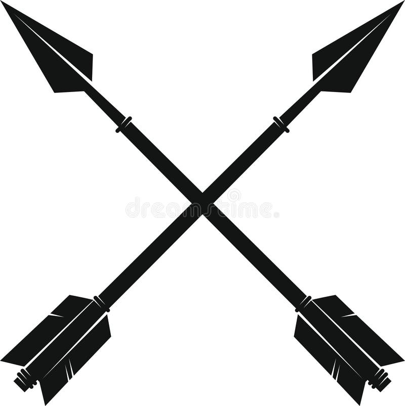 Archery Target Two Arrows Stock Illustrations – 69 Archery Target Two ...