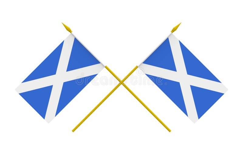 Flags, Scotland stock illustration. Illustration of nationalism - 275334284