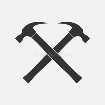 Two Hammers Crossed Stock Illustrations – 561 Two Hammers Crossed Stock ...