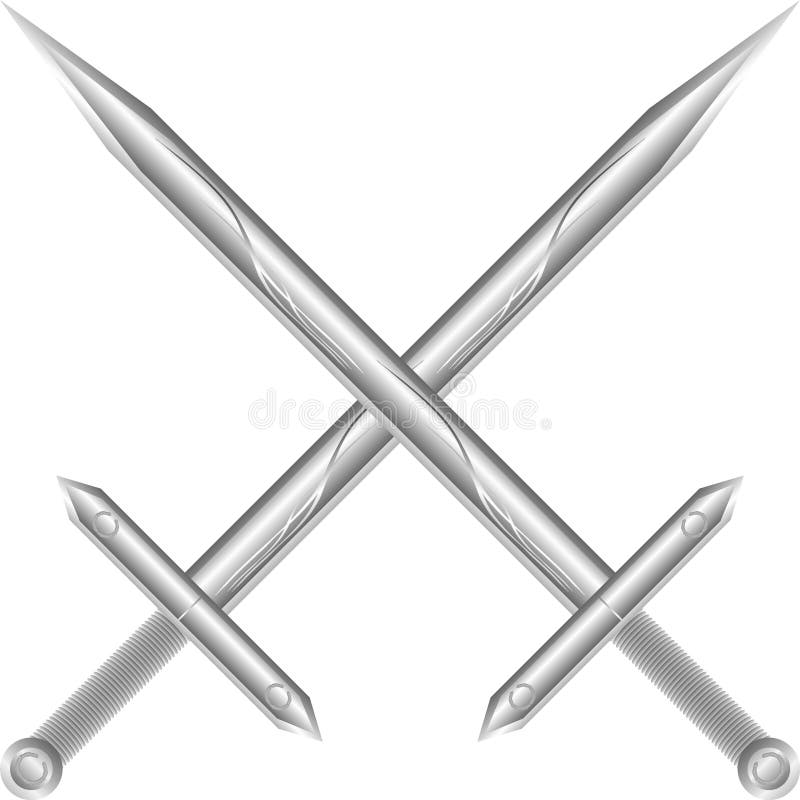 Two Swords Crossed Stock Illustrations – 888 Two Swords Crossed Stock ...