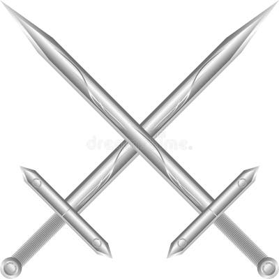 Two Swords Crossed Stock Illustrations – 941 Two Swords Crossed Stock ...