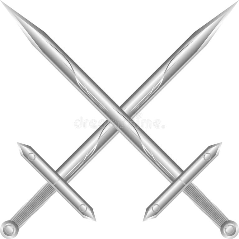 Two Swords Crossed Stock Illustrations – 789 Two Swords Crossed Stock ...
