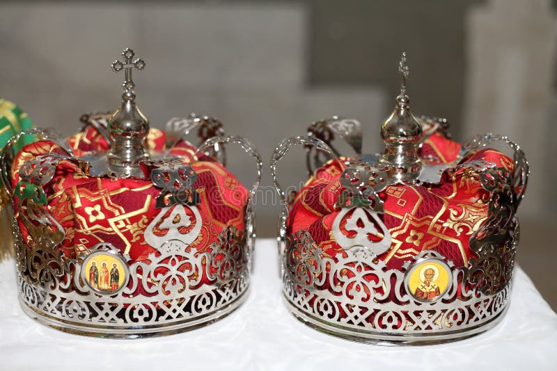 Two crowns for wedding stock image. Image of party, jesus - 55384643