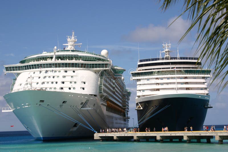 Two Cruise Ships stock photo. Image of cruise, paradise - 4783318