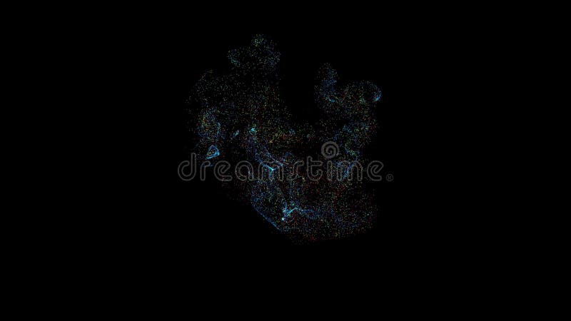 Two Cubes of Dots Collide and Mix in a Turbulent Stream of Particles ...