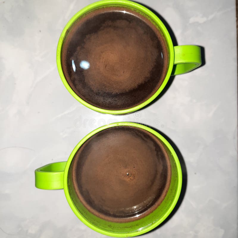 Two cup of black coffe stock photo. Image of green, lighting - 316330026