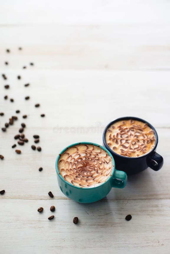 Two Cups of Coffee To Share Stock Image - Image of fresh, addiction ...