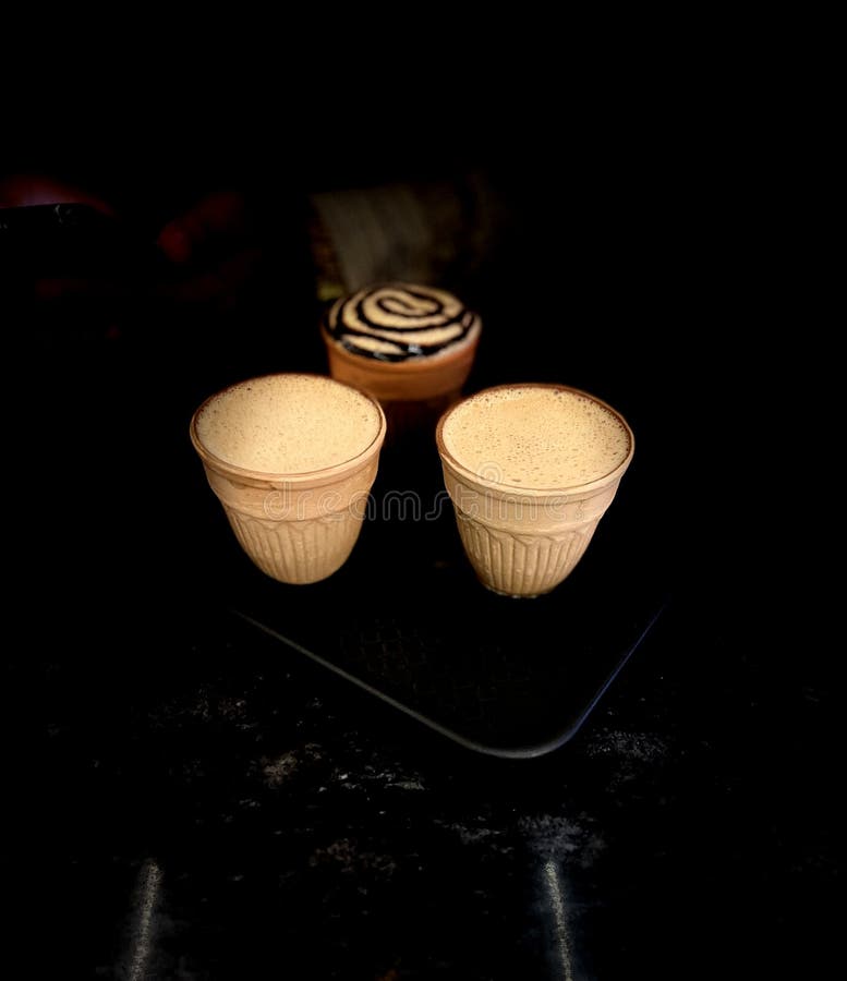 Tea in the kulhad stock photo. Image of iron, design - 254665078