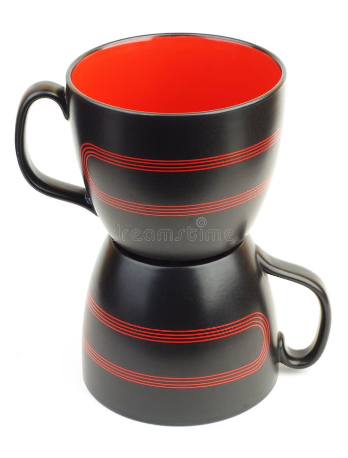 Two cups stock photo. Image of shot, drink, studio, mirrored - 10937000