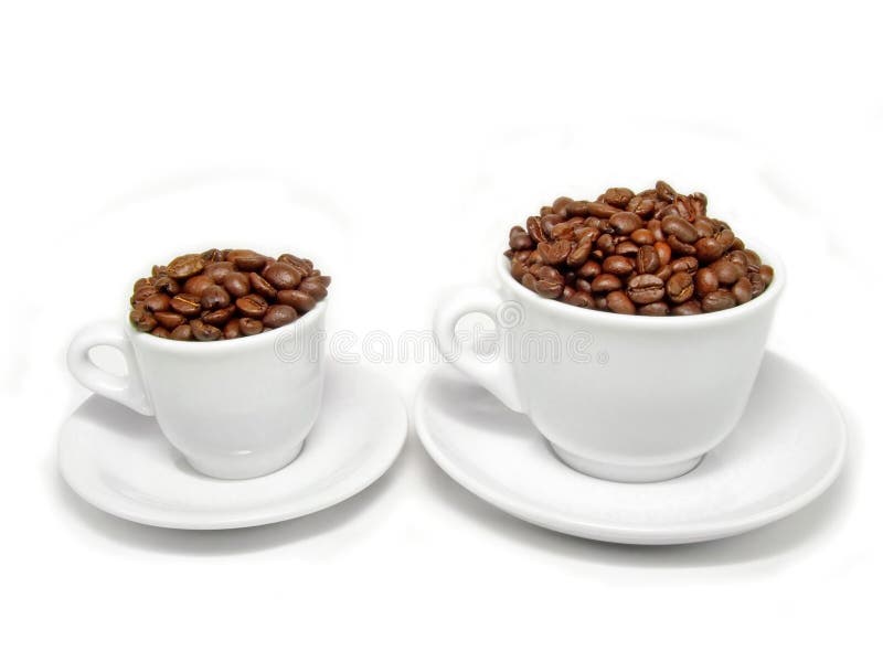 Coffee Beans and Cups stock image. Image of java, relax - 108183