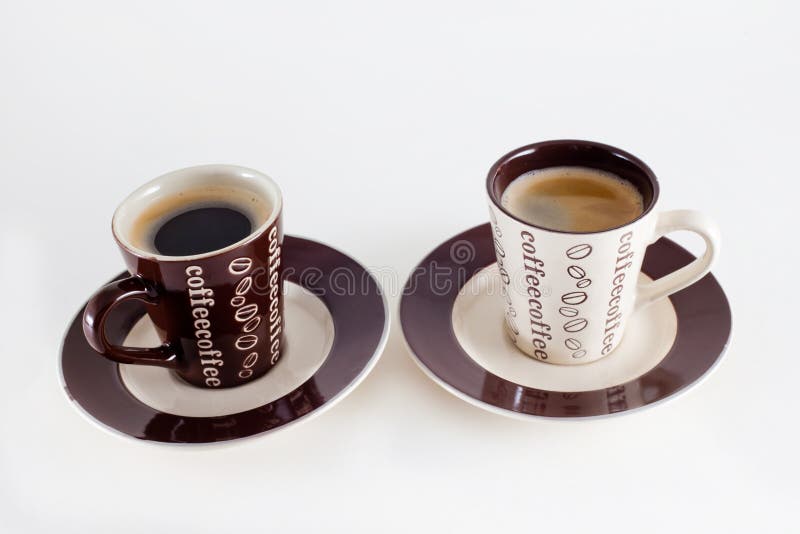 Two Cups of Coffee stock photo. Image of cafe, drink - 15775328 Two Cups of Coffee stock photo. Image of cafe, drink - 15775328