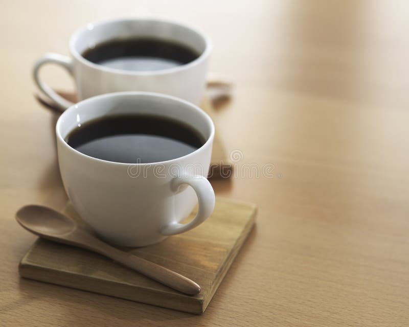 Two cups of coffee stock image. Image of java, tasty - 29479683