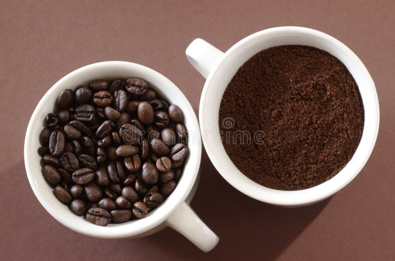 Two cups of coffee stock image. Image of delicious, beverage - 9146239