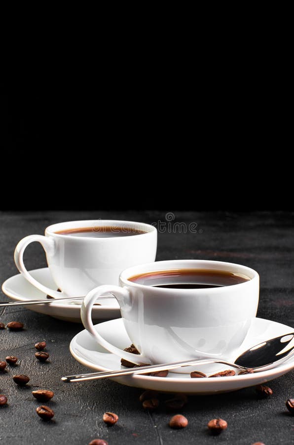 Coffee on dark background stock photo. Image of caffeine - 160307086