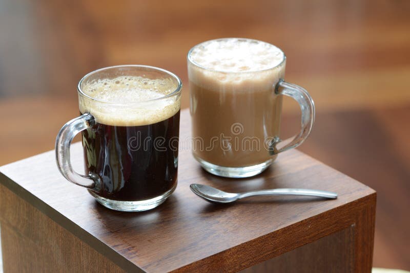 Two Cups of Coffee and Tea I Stock Image - Image of healthy, liquid ...