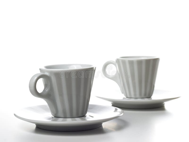 Two cups stock image. Image of design, cappuccino, refreshment - 37402367