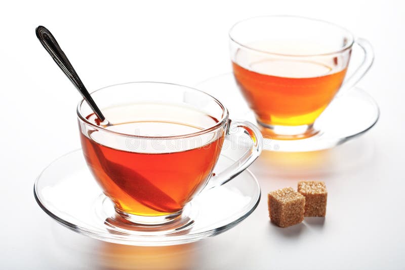 Two cups of tea stock photo. Image of breakfast, health - 15453614