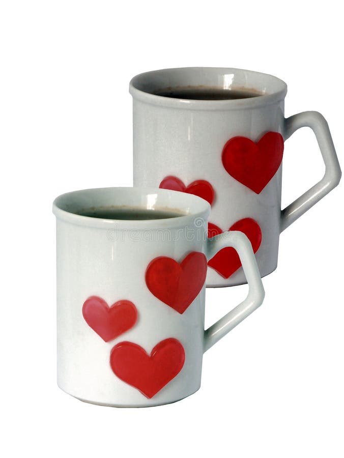 Two cups of tea stock illustration. Illustration of lovers - 1899035