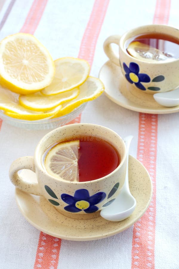 Two cups of tea stock photo. Image of natural, herb, sugar - 23757552