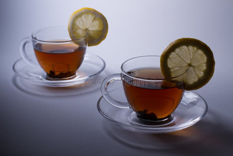 Two cups of tea stock image. Image of eating, bracing - 51616319