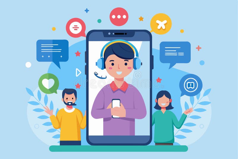 Two Customer Service Representatives Assist Clients through a Digital ...