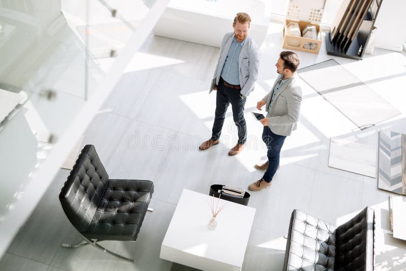 Customers Entering Interior Design Store Stock Photo - Image of fashion ...