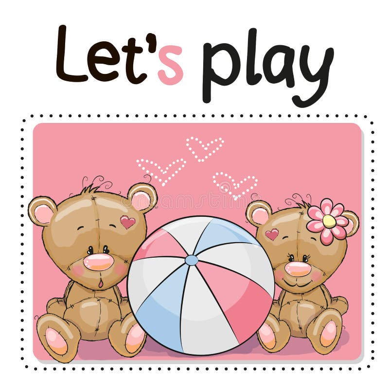 Two Cute Bears stock vector. Illustration of cartoons - 62393265