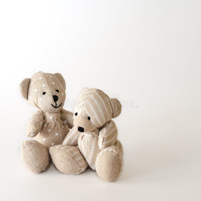 Two cute bears together stock image. Image of cute, friendship - 65624703