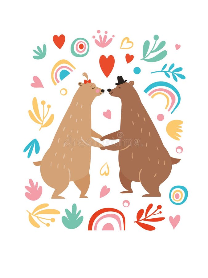 Two Bears Cartoon Stock Illustrations – 819 Two Bears Cartoon Stock ...