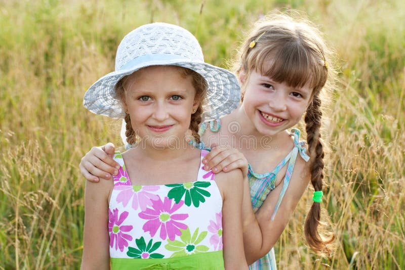 Two cute girls stock photo. Image of cutie, adolescent - 26154122