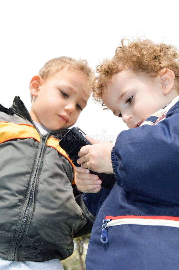 Two cute kids stock photo. Image of friends, grandson - 50069904